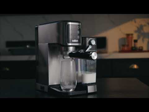 Salton Barista+ 3-in-1 Espresso, Cappuccino & Latte Machine with Milk