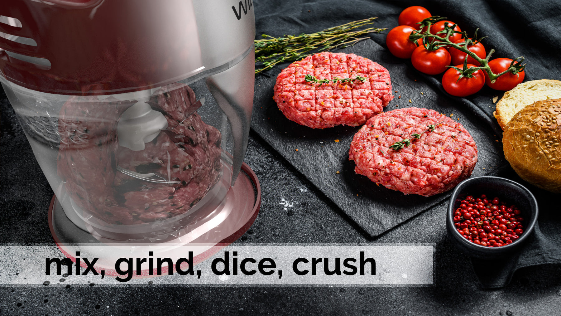 Salton WizNMix All-in-One Food Processor, Chopper & Blender